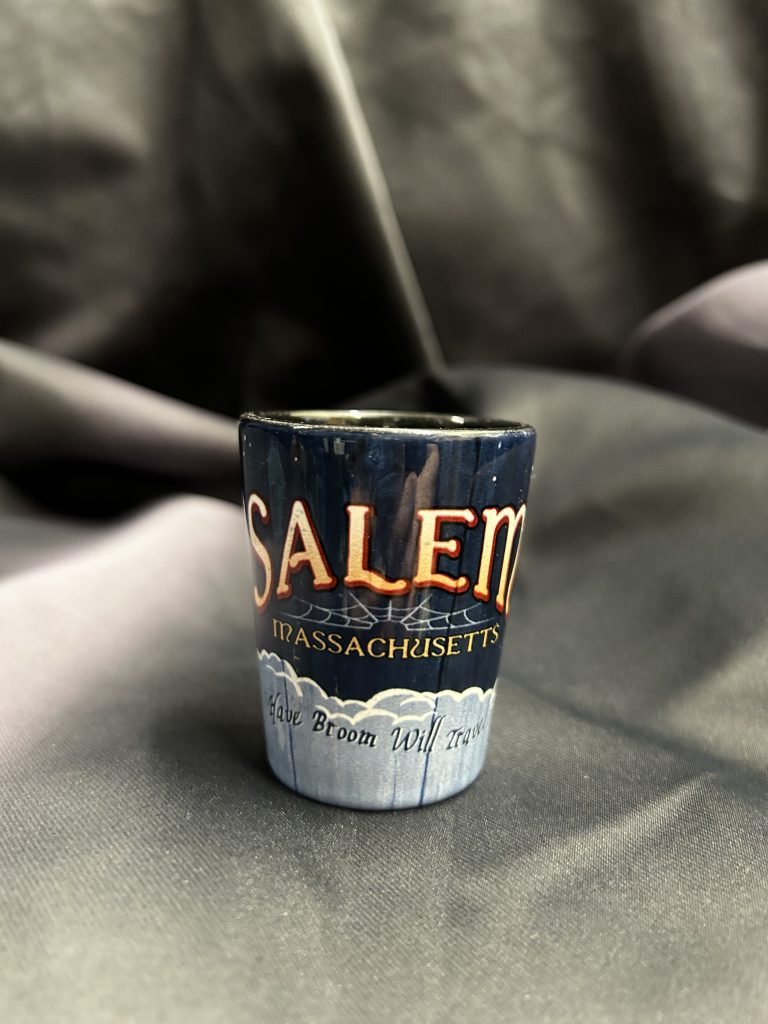 Vintage Witch Shot Glass - Salem Witch Museum